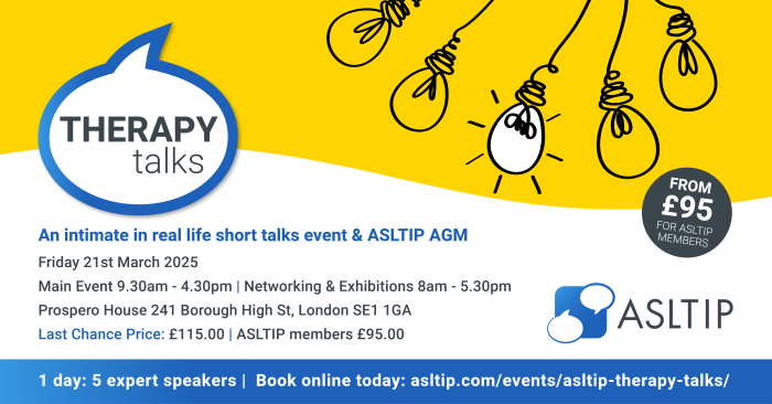Therapy Talks & AGM 2025 - ASLTIP